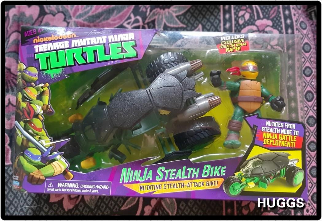 Playmates TMNT Ninja Turtles Raphael Ninja Stealth Bike, Hobbies & Toys ...
