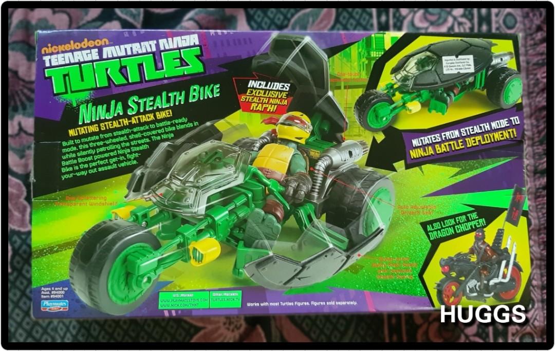 Playmates TMNT Ninja Turtles Raphael Ninja Stealth Bike, Hobbies & Toys ...