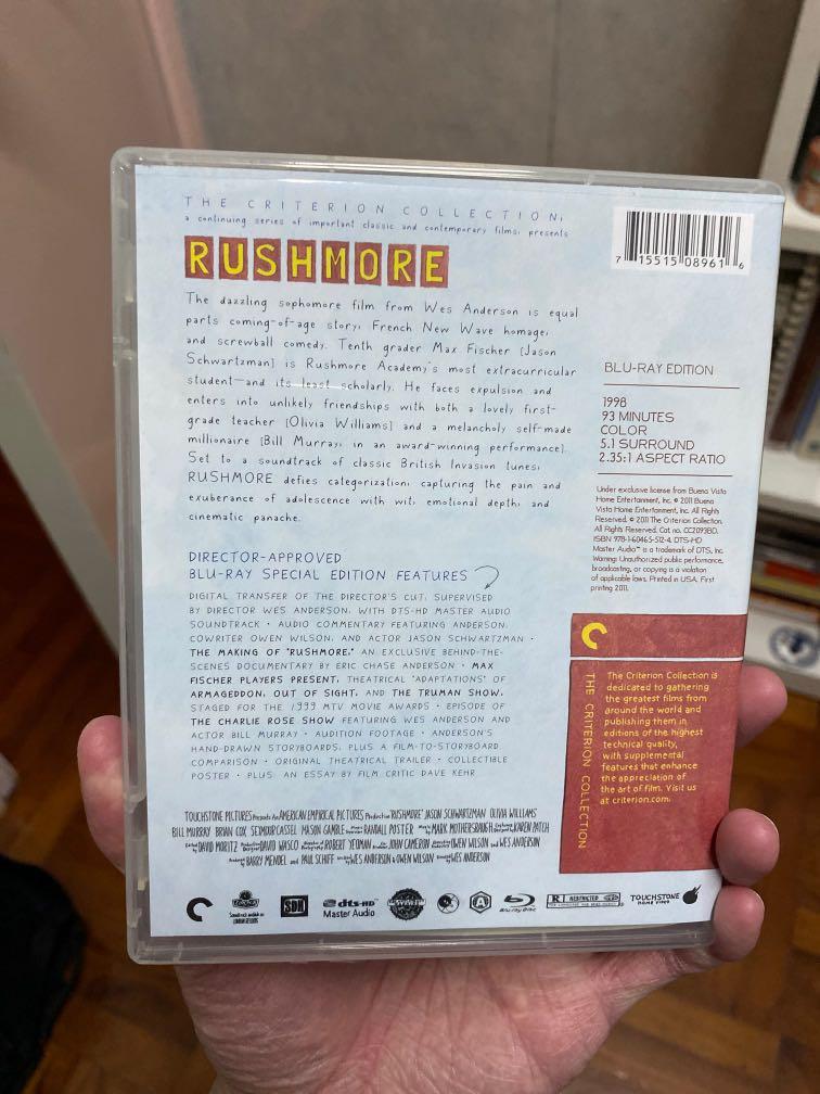 Rushmore (Criterion Collection) [Blu-ray] Wes Anderson, 音樂樂器 & 配件, CD's ...