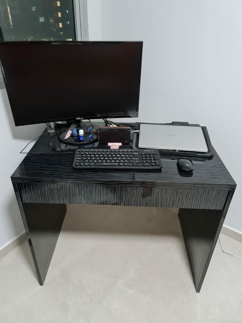 Used computer table, Furniture & Home Living, Furniture, Tables & Sets ...
