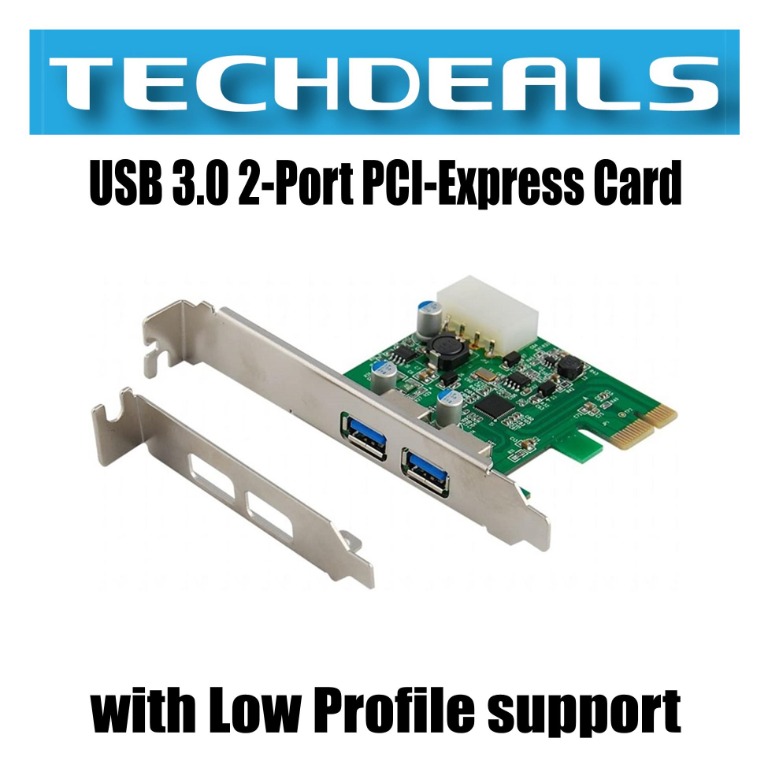 USB 3.0 2-Port PCI-Express Card with Low Profile support, Computers ...
