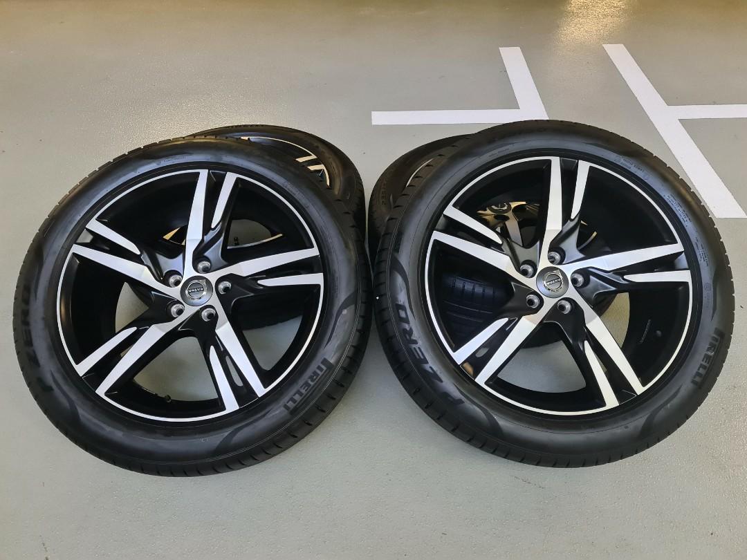 Volvo R-Design Rims and Tyres, Car Accessories, Tyres & Rims on Carousell