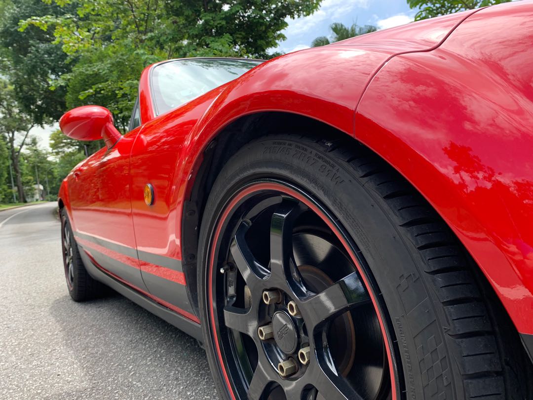 17” Original Mugen Sport Rims, Car Accessories, Tyres & Rims on Carousell