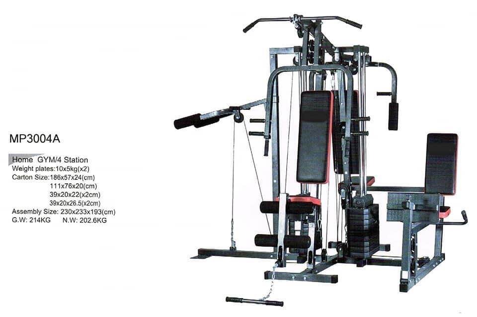 4-Station-Homegym Muscle Power 3004A, Sports Equipment, Exercise ...