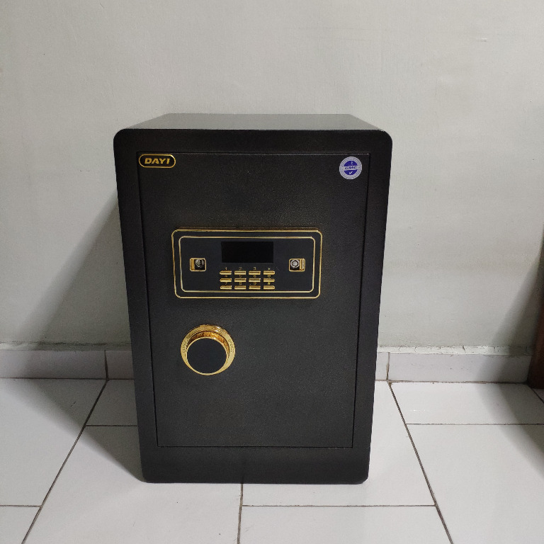 60cm 3 tier electronic safe with key and PIN code lock and bolt holes ...