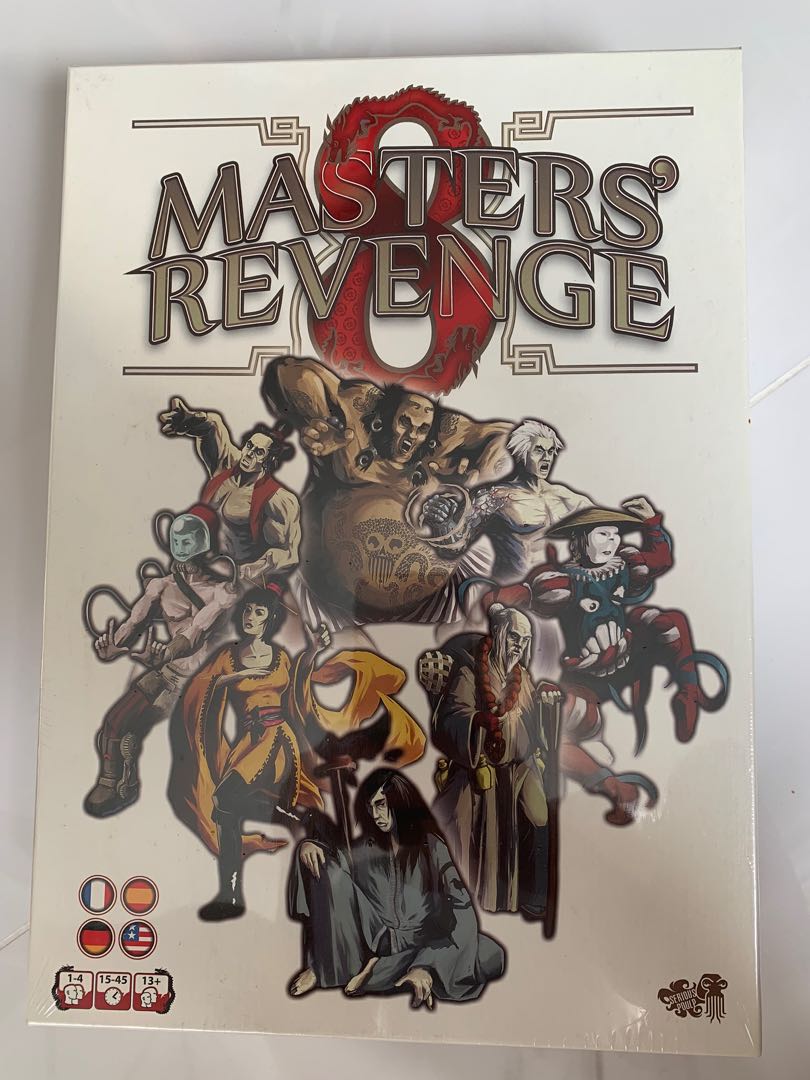 8 Eight Masters Revenge board game martial arts fighting, Toys & Games ...