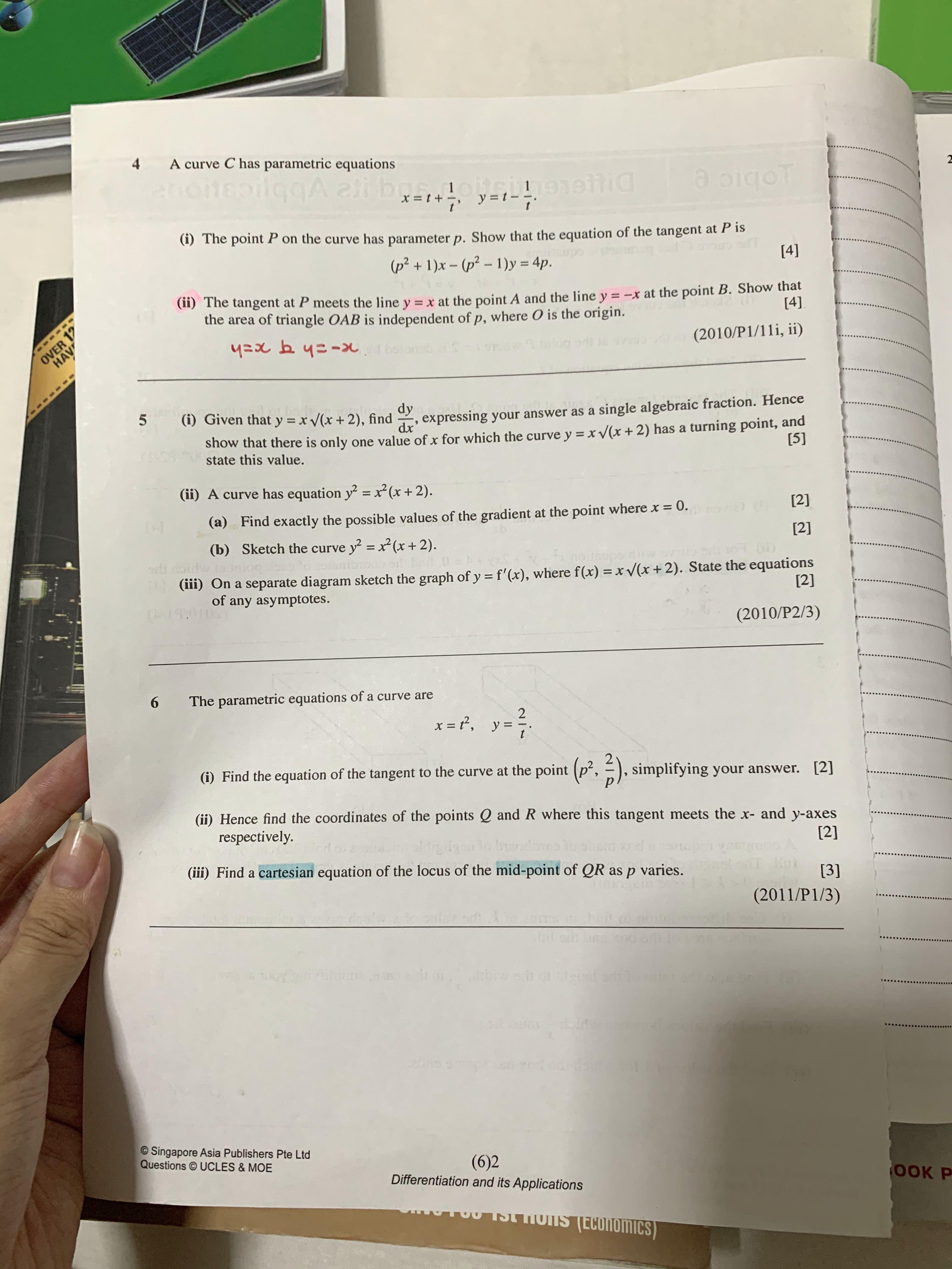 A Level TYS (GP, H2 Math, H2 Phy, H2 Econs), Hobbies & Toys, Books ...