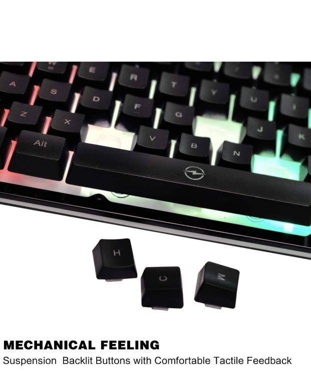 EZONTEQ Weaver E11 Membrane Keyboard for Game Work with LED Colourful ...