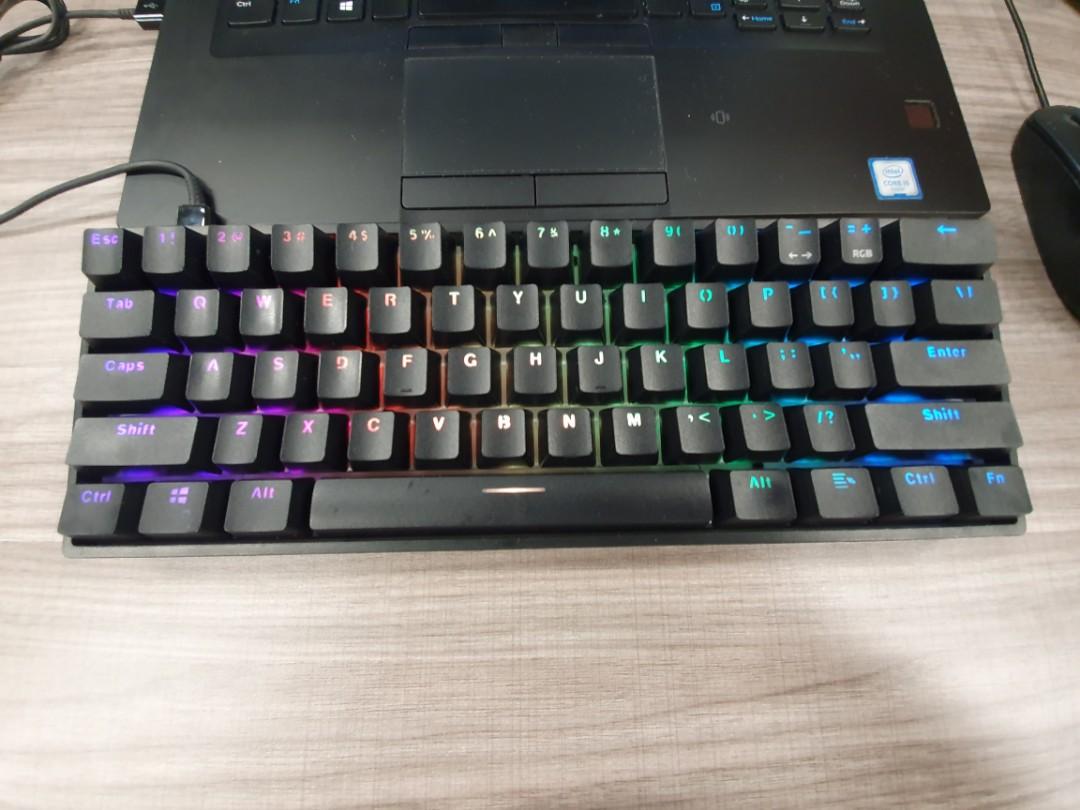 GK61 Keyboard with Gateron Yellow Switches (mechanical), Computers ...