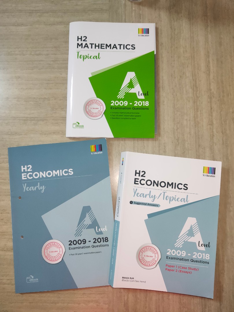 H2 ECONS YEARLY & H2 MATH TOPICAL TYS, Hobbies & Toys, Books & Magazines, Assessment Books on ...