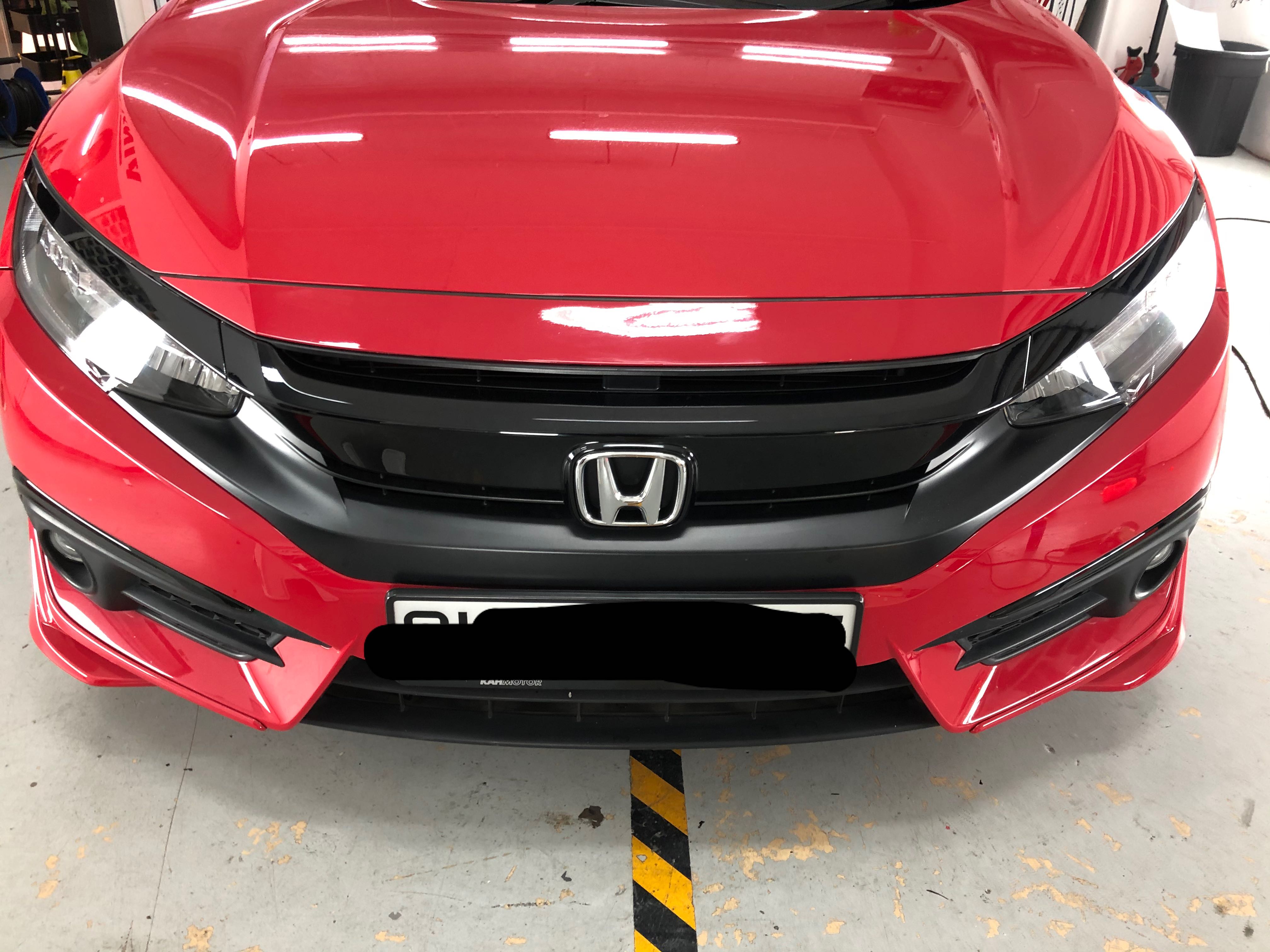 Honda Civic FC front grill sticker wrap, Car Accessories, Accessories ...