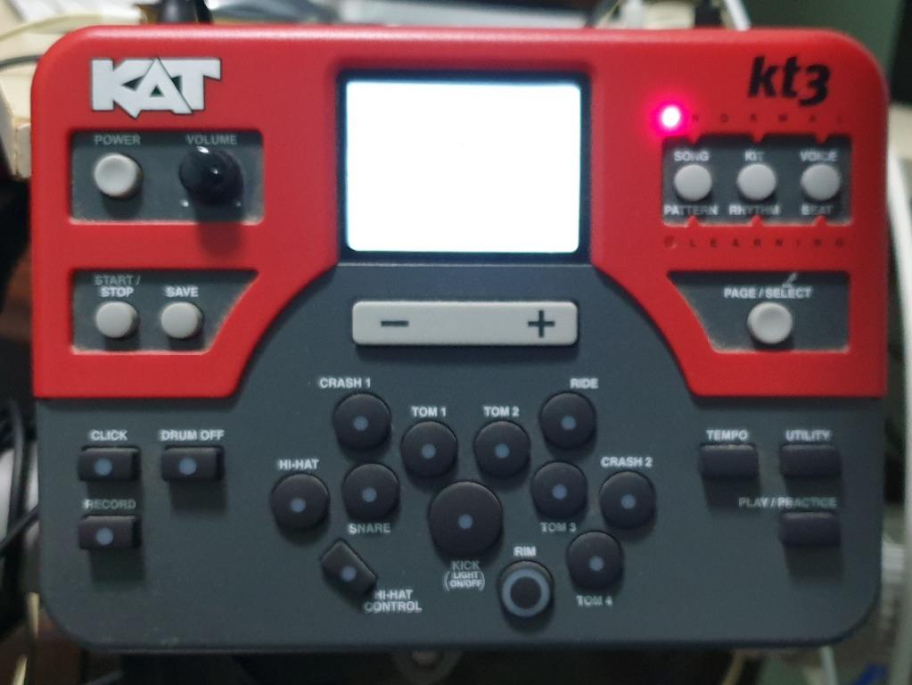 KAT KT3 Electronic Drum Set w/ Iron Cobra 200 Twin Pedal Power Glide ...