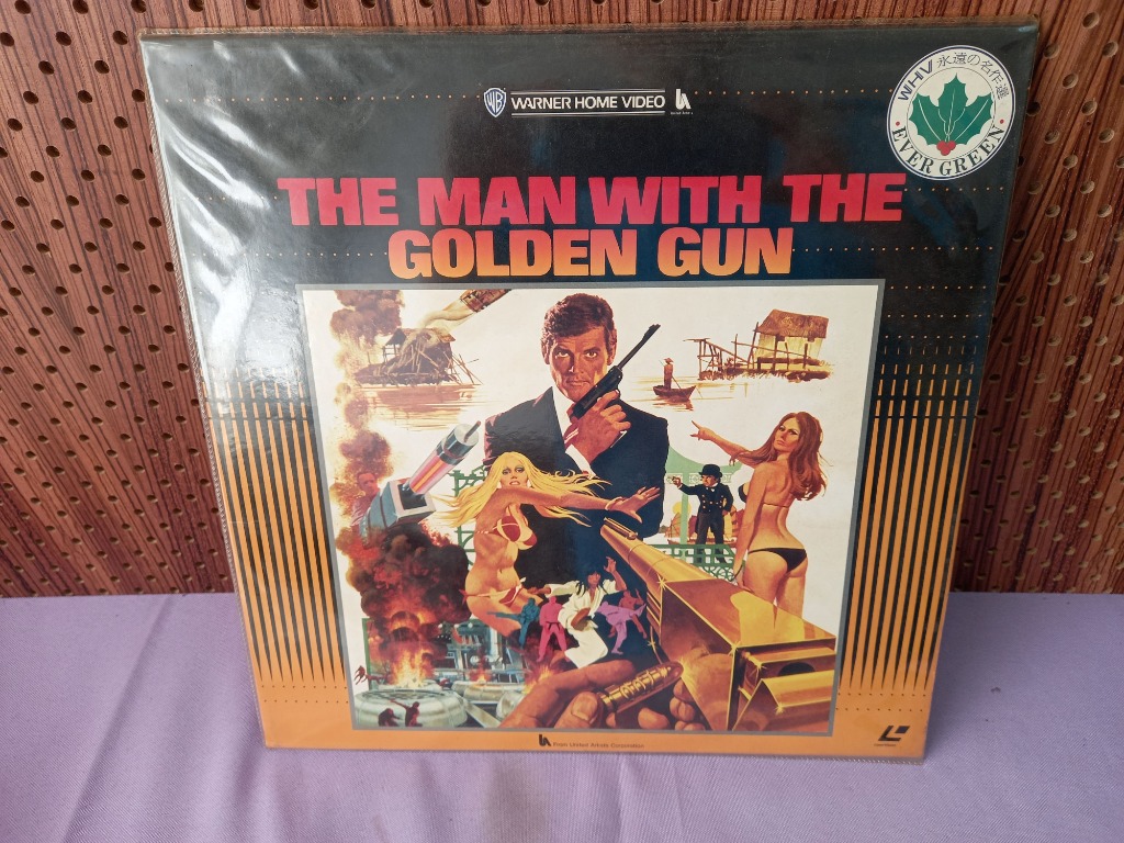 LASERDISC The Man With The Golden Gun (1974) LD雷射影碟 James Bond 007 日本版 ...