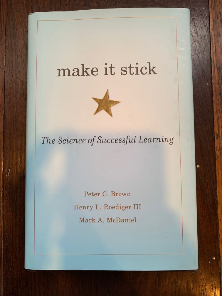 Make It Stick by Peter C. Brown, Hobbies & Toys, Books & Magazines ...