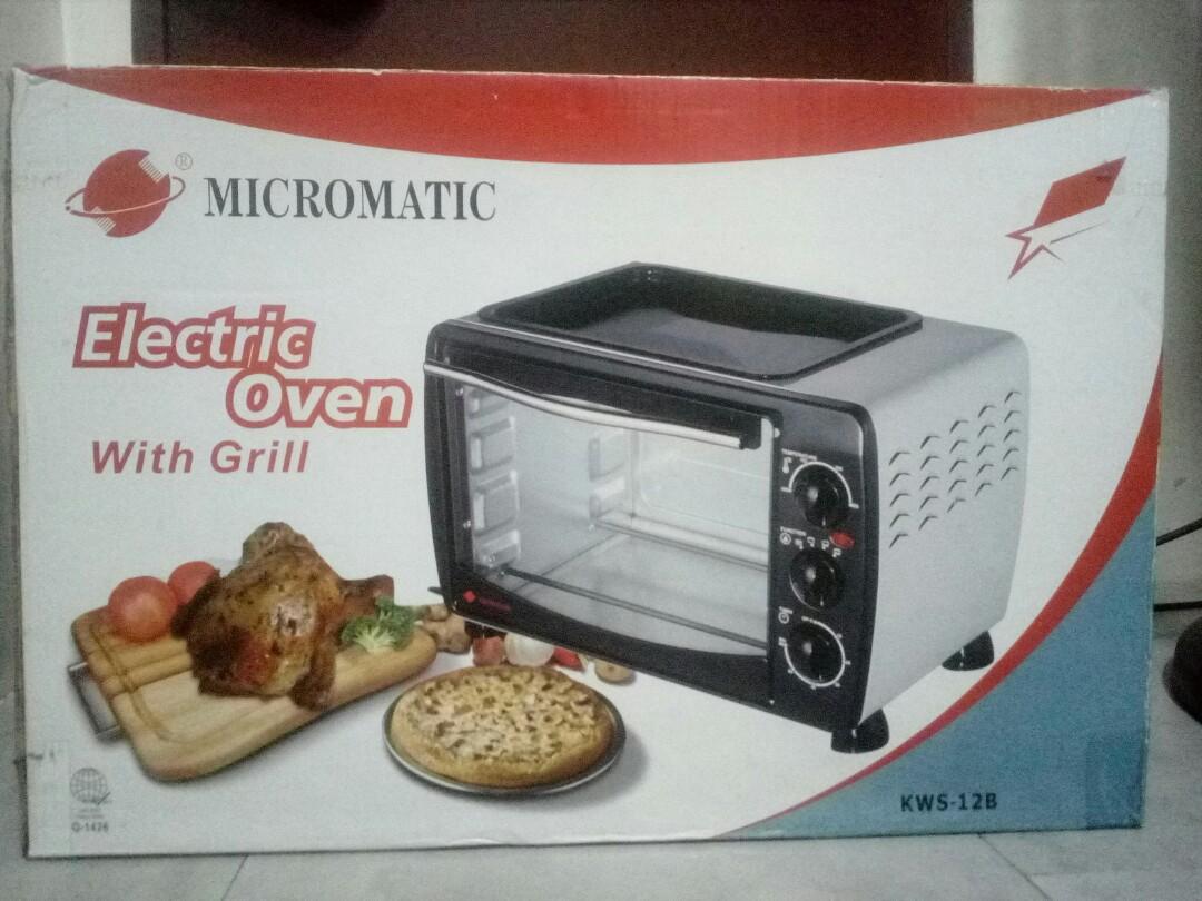 Micromatic Electric Oven with Grill, Furniture & Home Living ...