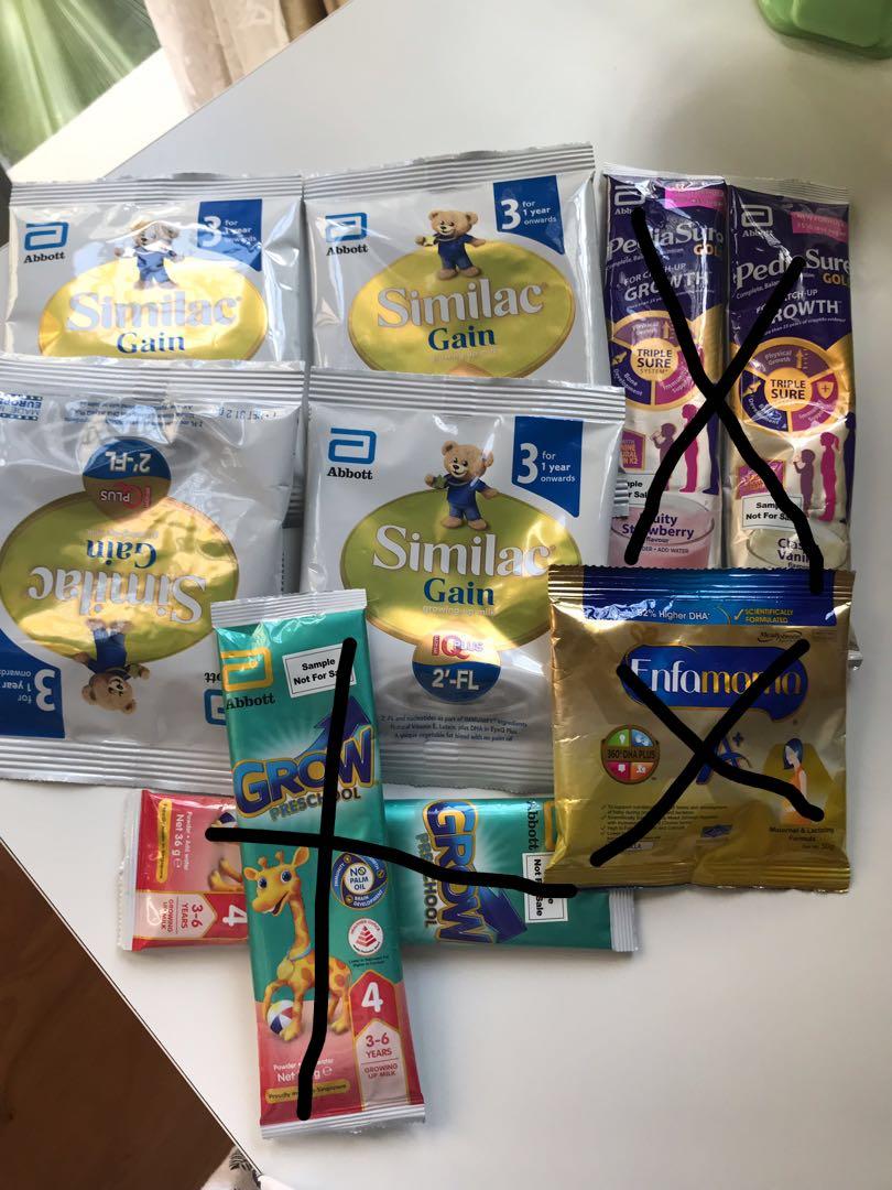 Milk powder sachets, Babies & Kids, Nursing & Feeding, Breastfeeding ...