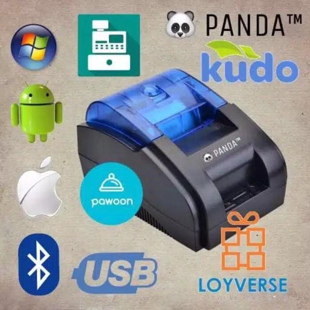 MINI PORTABLE/MOBILE RECIEPT POS PRINTER BLUETOOTH PANDA PRJ-58D 58MM KERTAS THERMAL KASIR ...