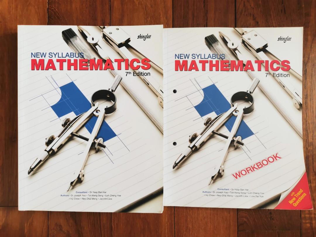 New Syllabus Mathematics 1 Textbook + Workbook, Sec 1 Math textbook and ...