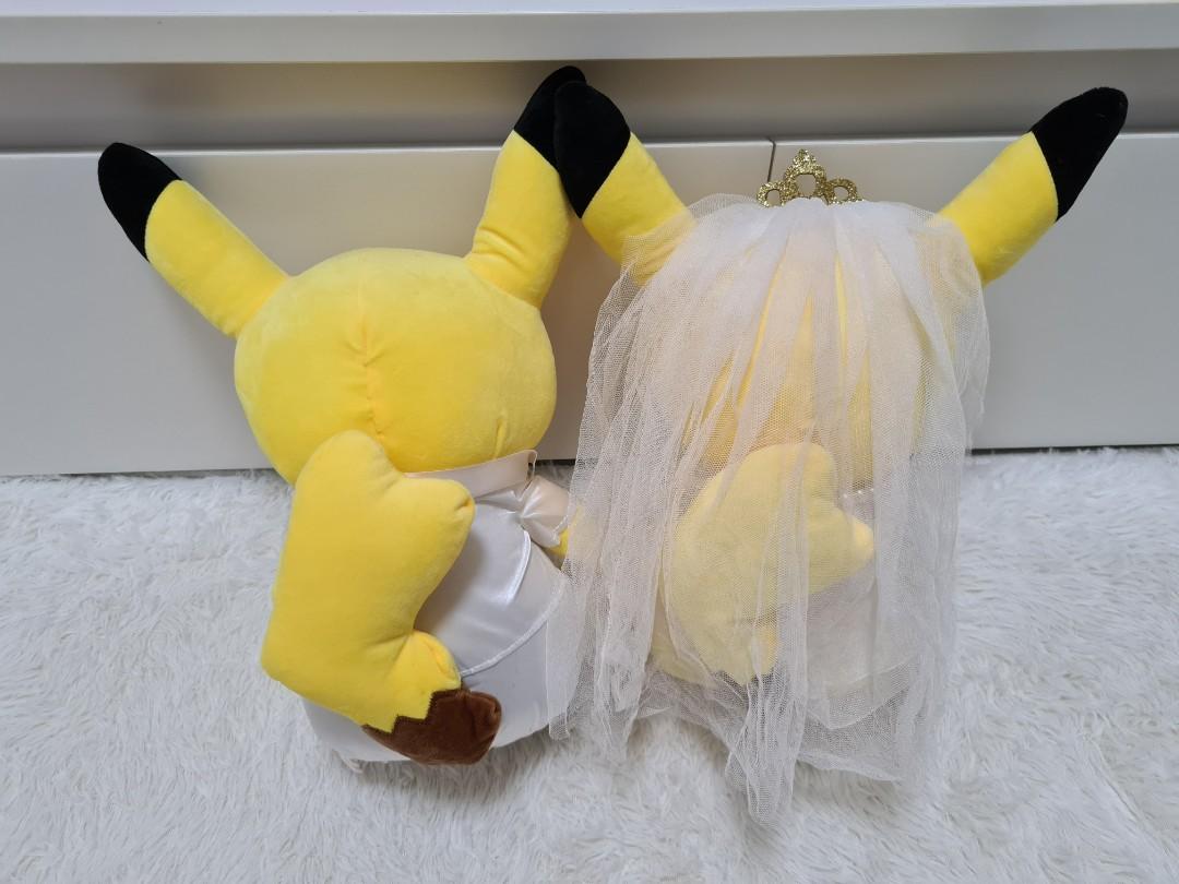 Pikachu Wedding Plush, Hobbies & Toys, Toys & Games on Carousell