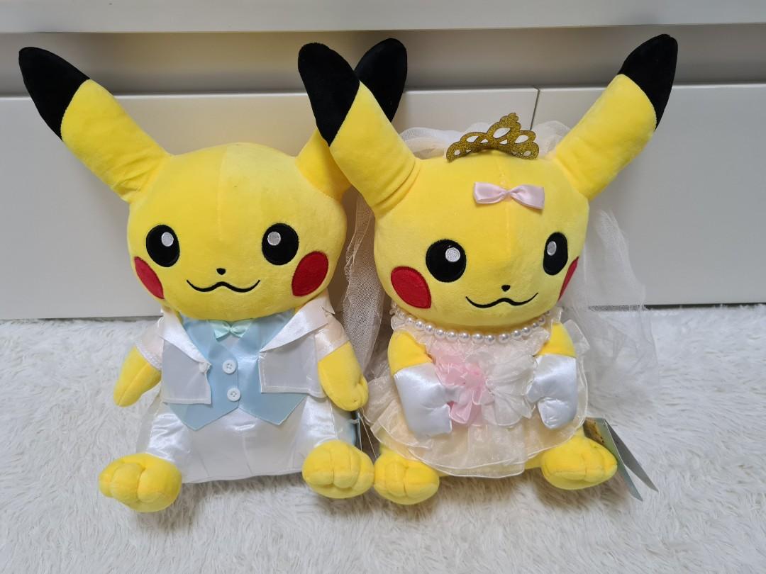 Pikachu Wedding Plush, Hobbies & Toys, Toys & Games on Carousell