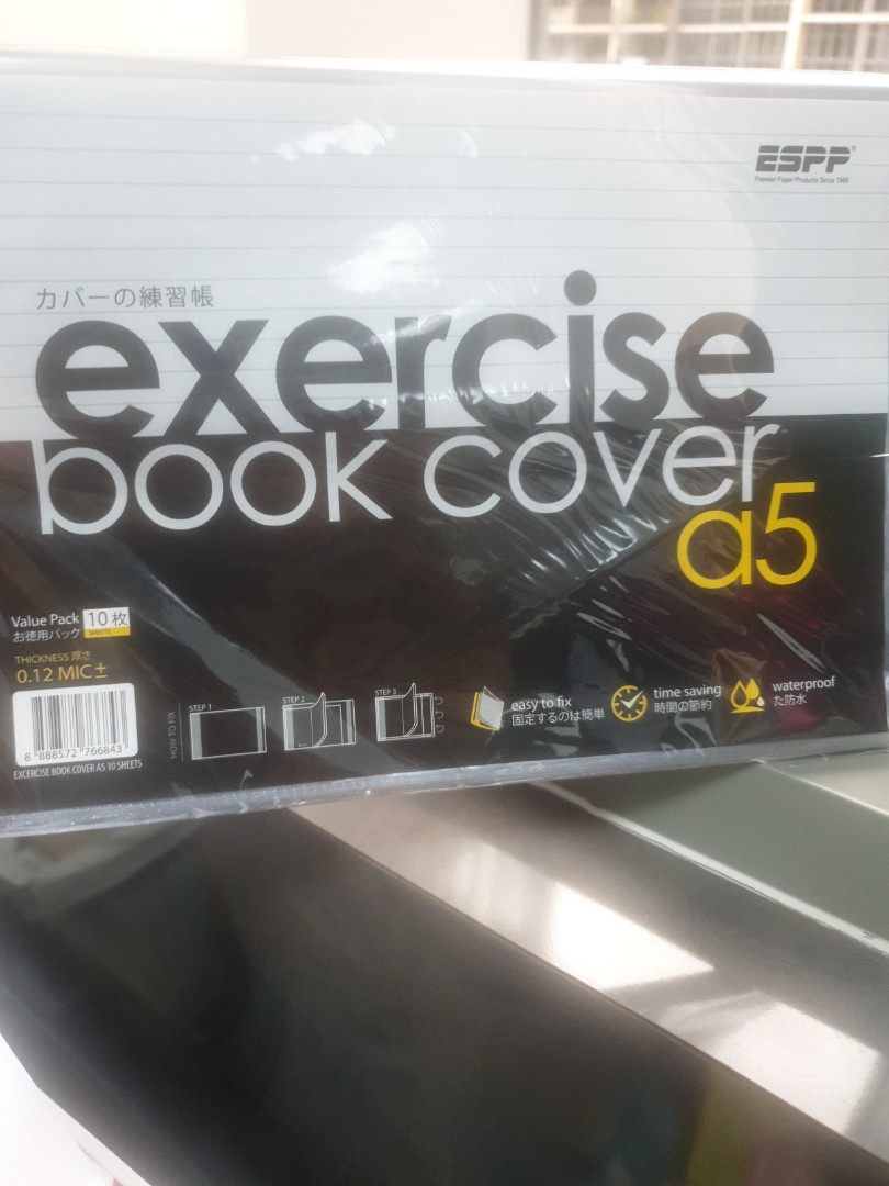 PVC A5 exercise book cover 10 pcs and PVC textbook and workbook cover ...