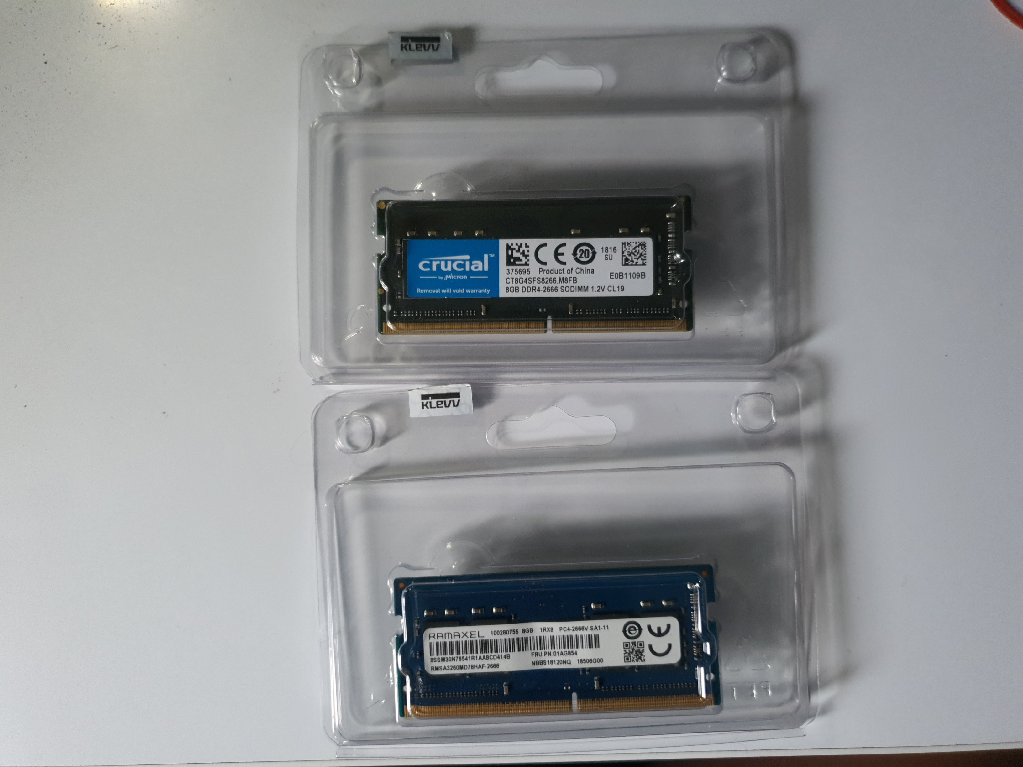 Ramaxel And Crucial 8gb Ddr4 2666 Sodimm Ram For Laptop Computers And Tech Parts And Accessories