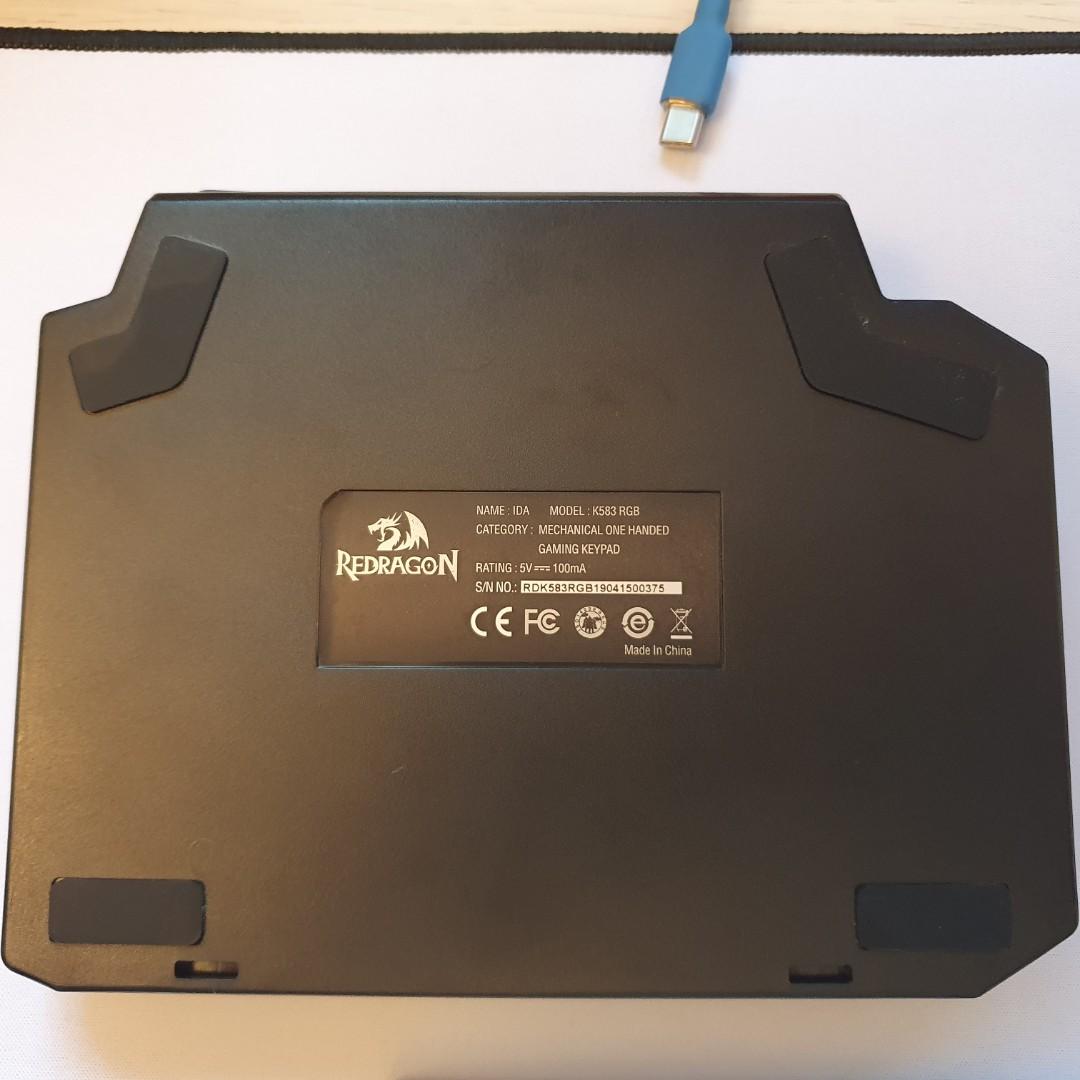 Redragon k583 rgb mechanical keypad, Computers & Tech, Parts ...