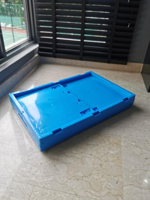 Toyogo Collapsible Box like new mint x 6 pcs blue !!, Furniture & Home ...