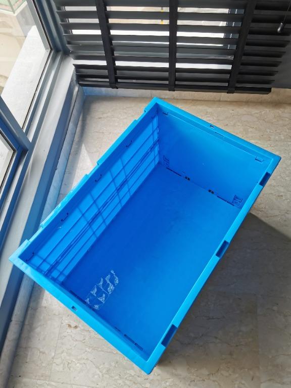 Toyogo Collapsible Box like new mint x 6 pcs blue !!, Furniture & Home ...