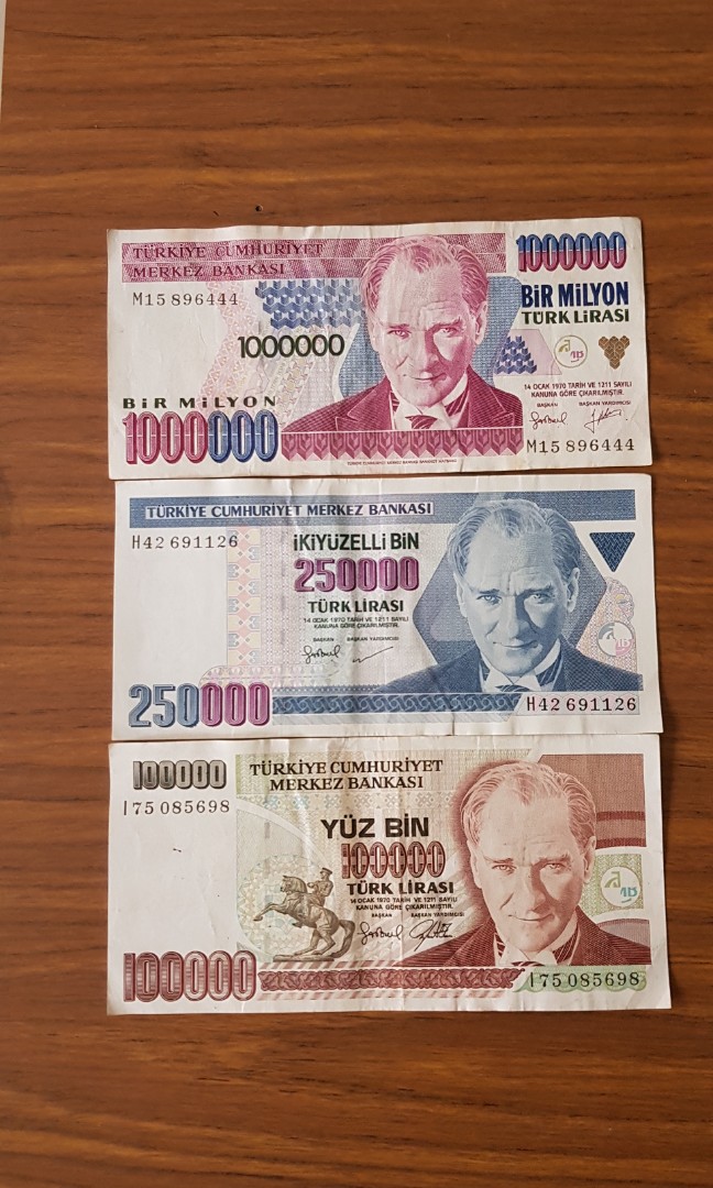 Turkey lira 1970 old notes, Hobbies & Toys, Memorabilia & Collectibles ...