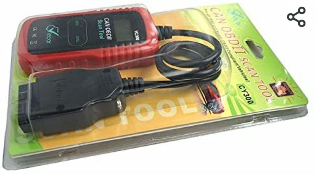 VC300 OBD II Scanner Car Engine Fault Code Reader CAN Diagnostic Scan ...