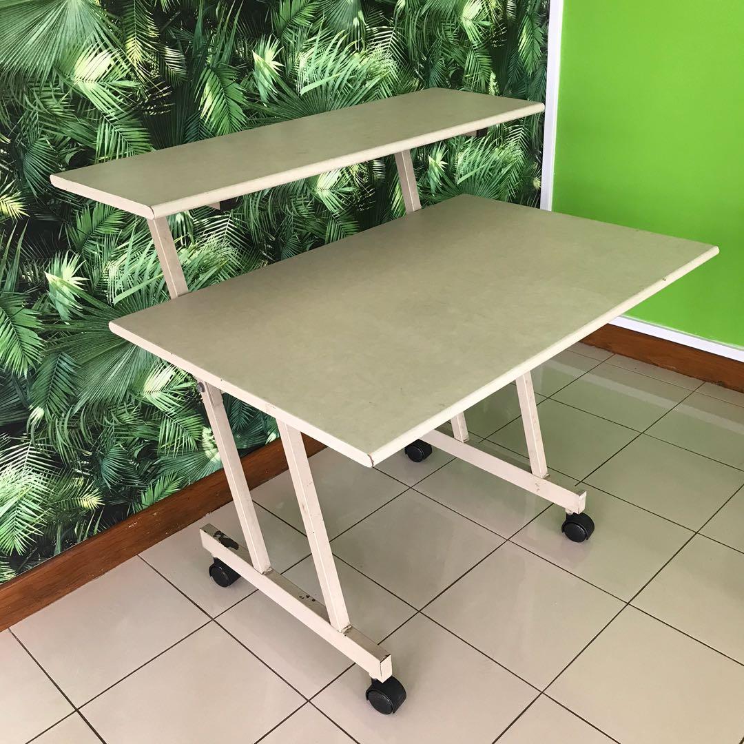 2 level computer table, Furniture, Tables & Chairs on Carousell