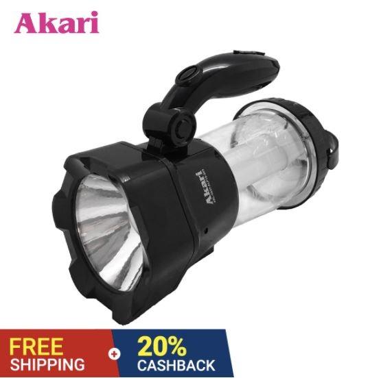 Akari Rechargeable LED Solar Flashlight+Lantern (ARL-5837), Furniture ...