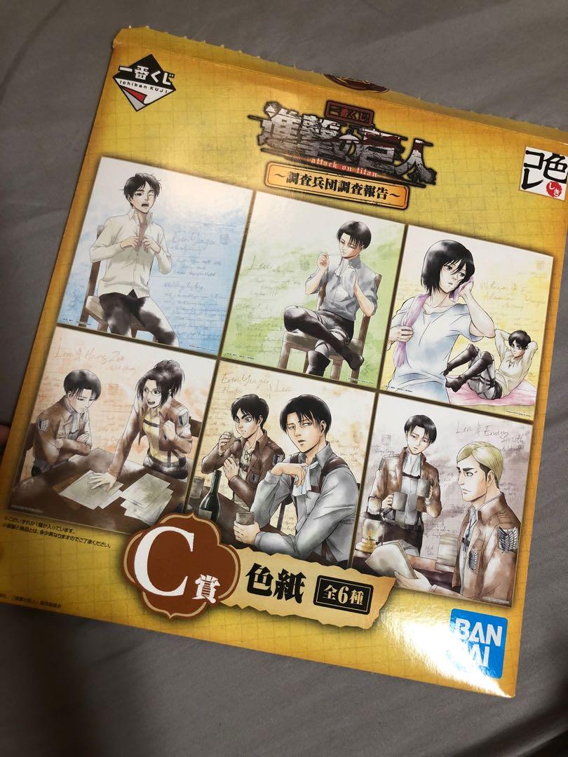 AOT Large Shikishi Board Kuji, Hobbies & Toys, Memorabilia ...