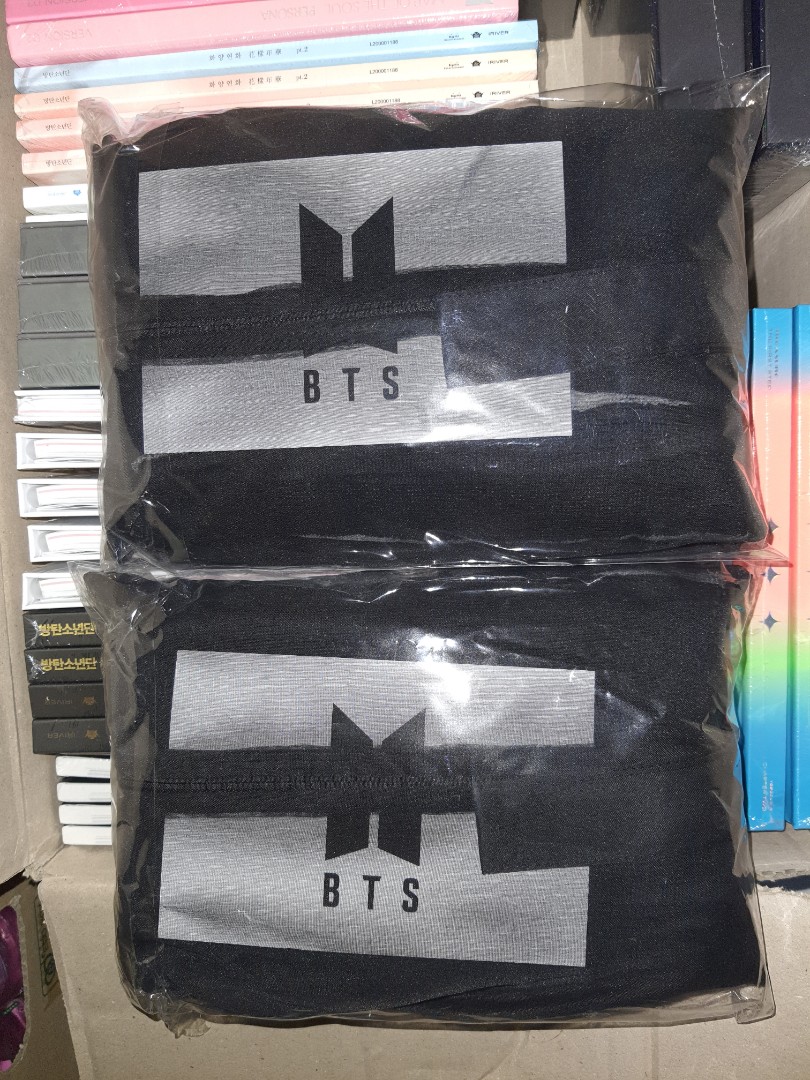 BTS Pop Up Store Logo Towel, Hobbies & Toys, Memorabilia & Collectibles ...