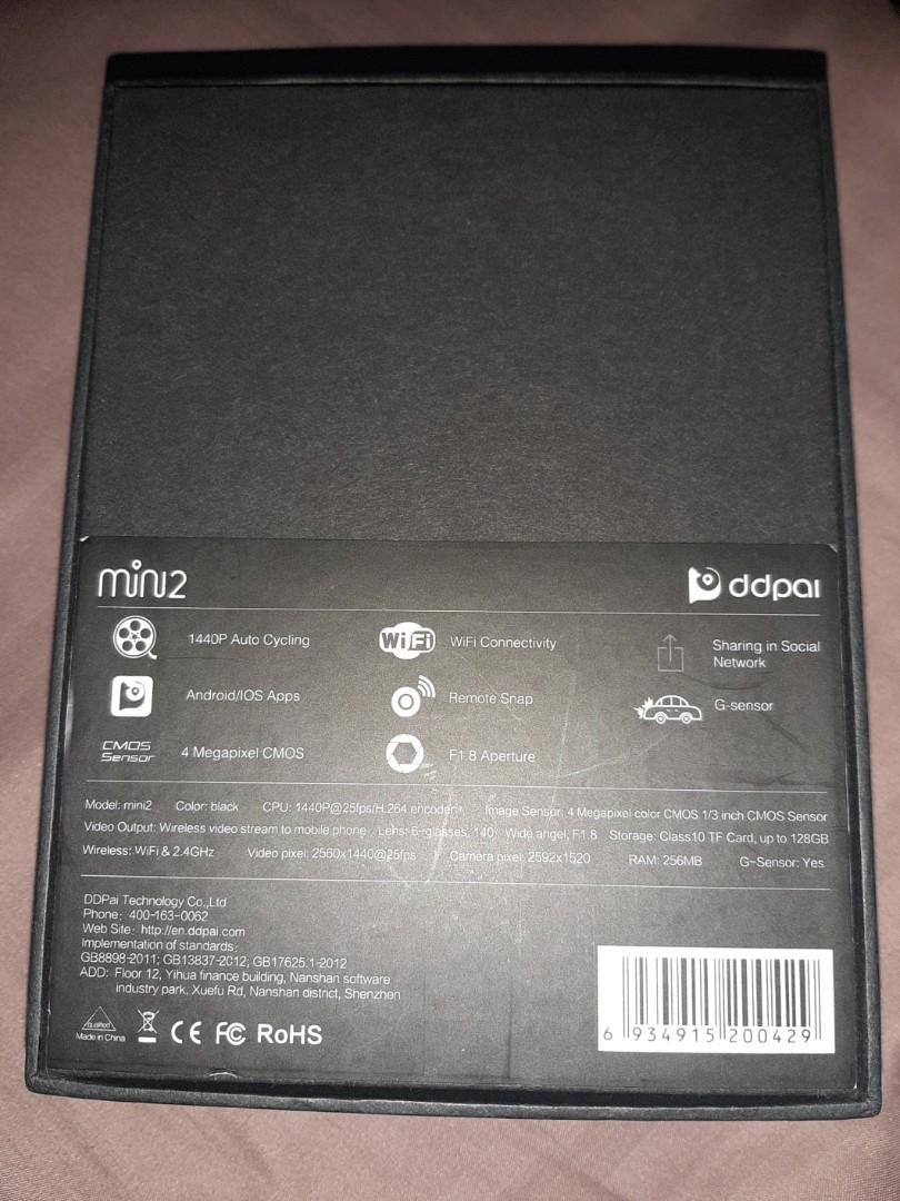DDPai Mini2 Dashcam, Auto Accessories on Carousell