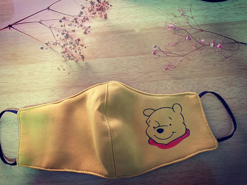 Disney Character Cloth Mask, Health & Nutrition, Face Masks & Face ...