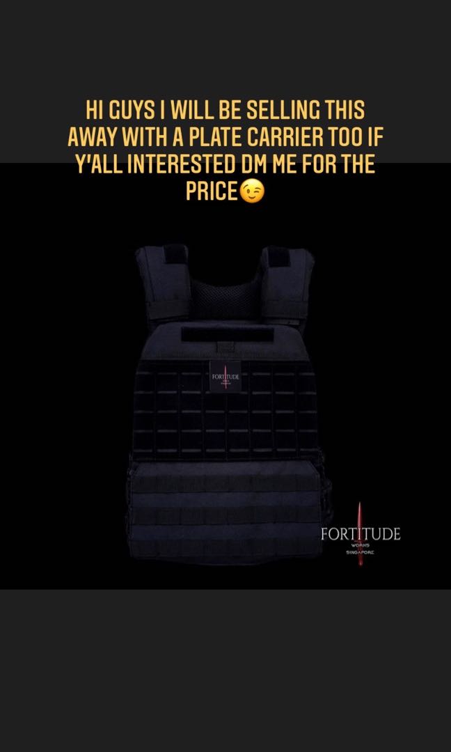 Fortitude vest n plate carrier, Sports Equipment, Exercise & Fitness ...