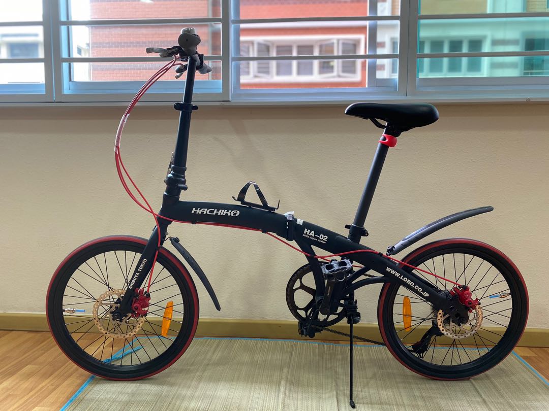 Hachiko HA-02 Foldable Bicycle, 20 Inches, Sports Equipment, Bicycles & Parts, Bicycles on Carousell