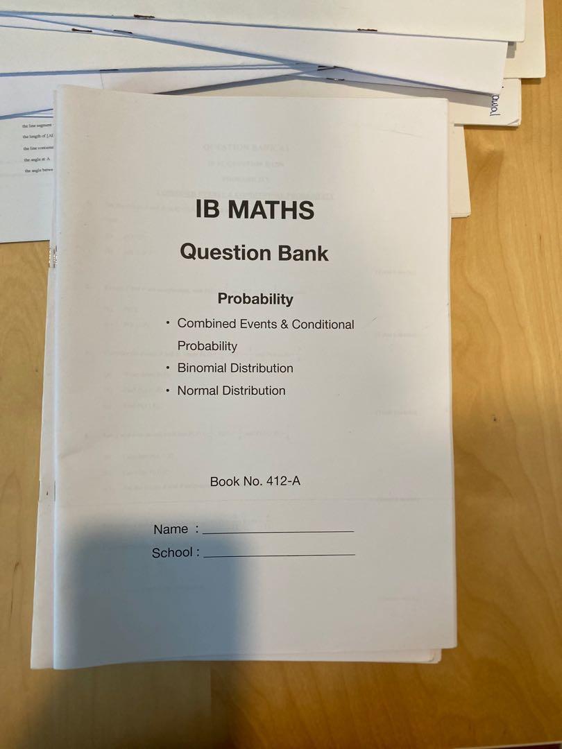 IB maths SL worksheets topical, Hobbies & Toys, Books & Magazines ...