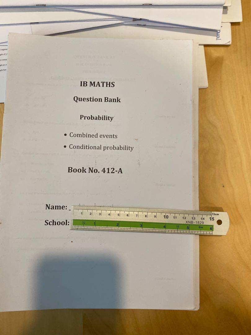 IB maths SL worksheets topical, Hobbies & Toys, Books & Magazines ...