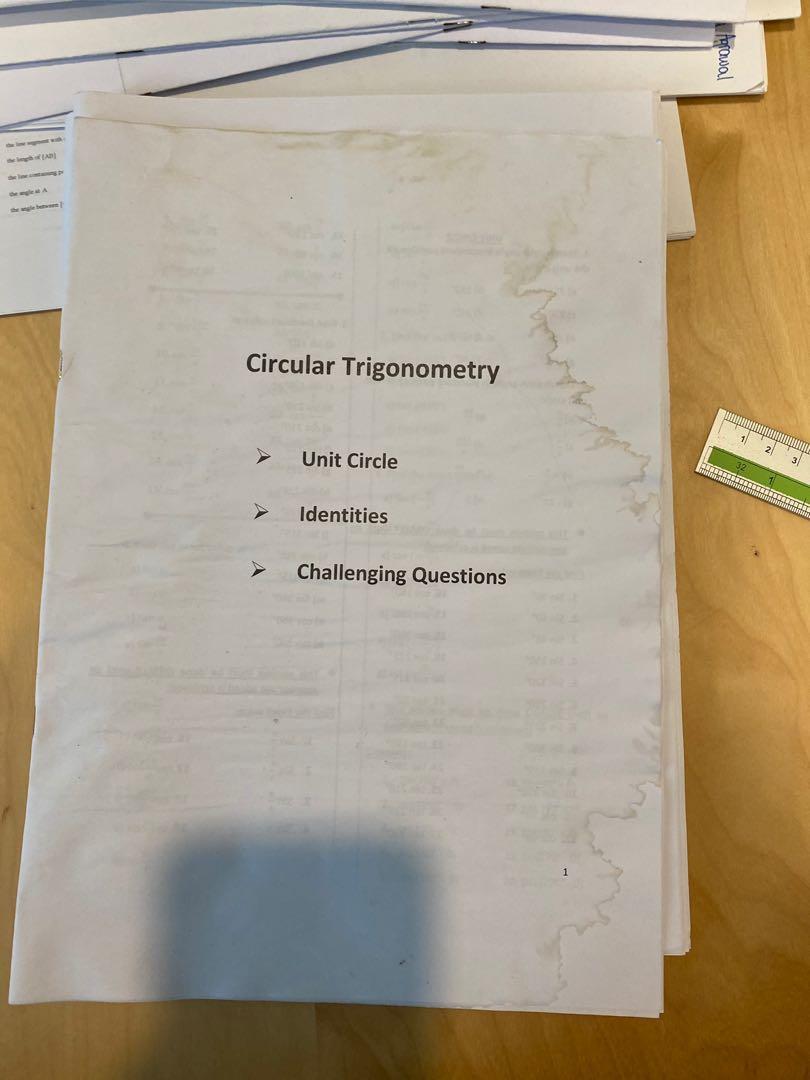 IB maths SL worksheets topical, Hobbies & Toys, Books & Magazines ...