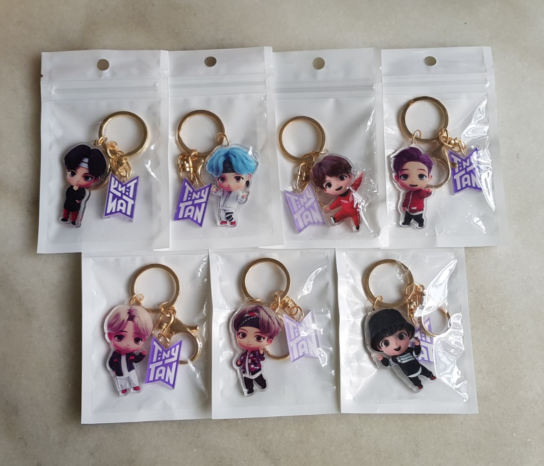 [Instock] BTS TinyTAN Acrylic Keychains & BTS 2021 Calendar, Hobbies ...