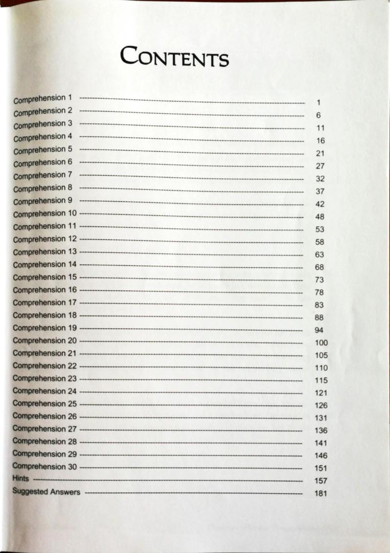 Intensive Practice in Comprehension Open-ended - P6, Hobbies & Toys ...