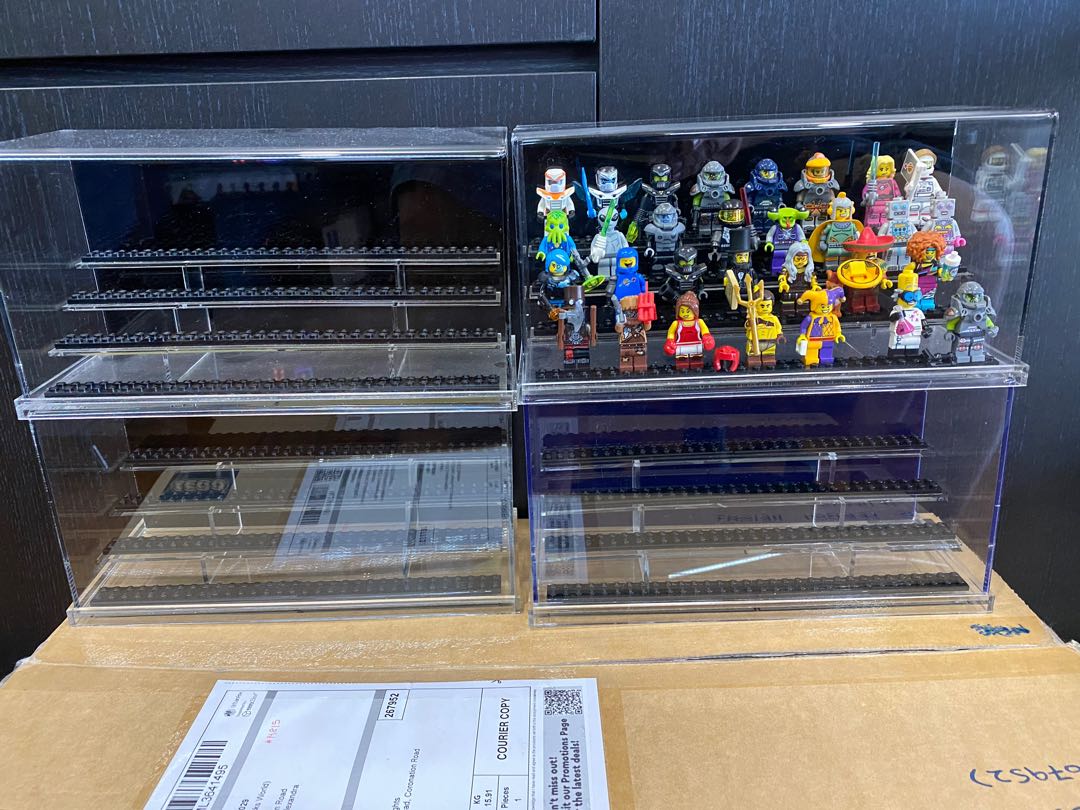Lego minifig display case x 4, Hobbies & Toys, Toys & Games on Carousell