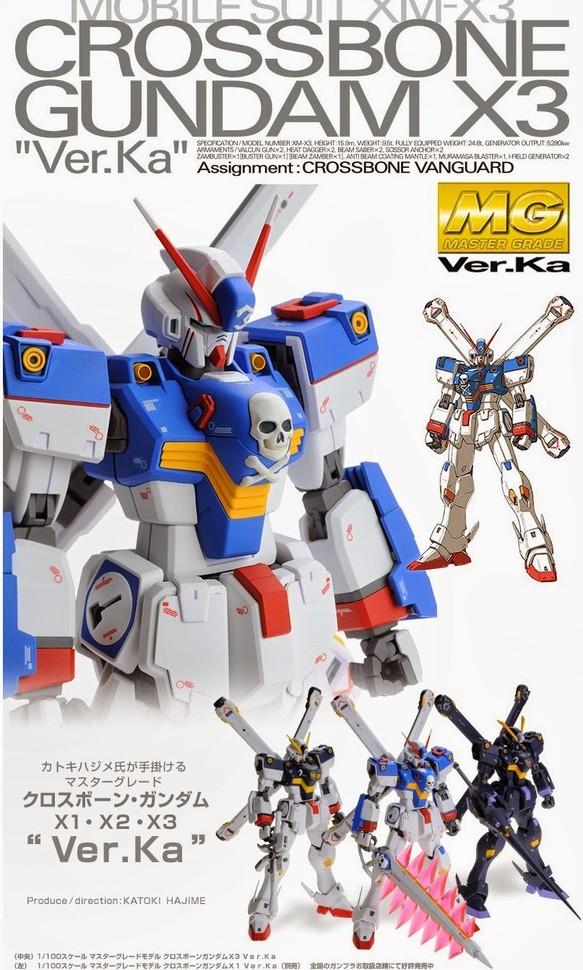 Mg 1/100 Crossbone Gundam X3 VerKa Gunpla, Hobbies & Toys, Toys & Games ...