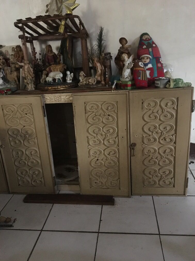 Narra solid Buffet table with curvings, Furniture & Home Living ...