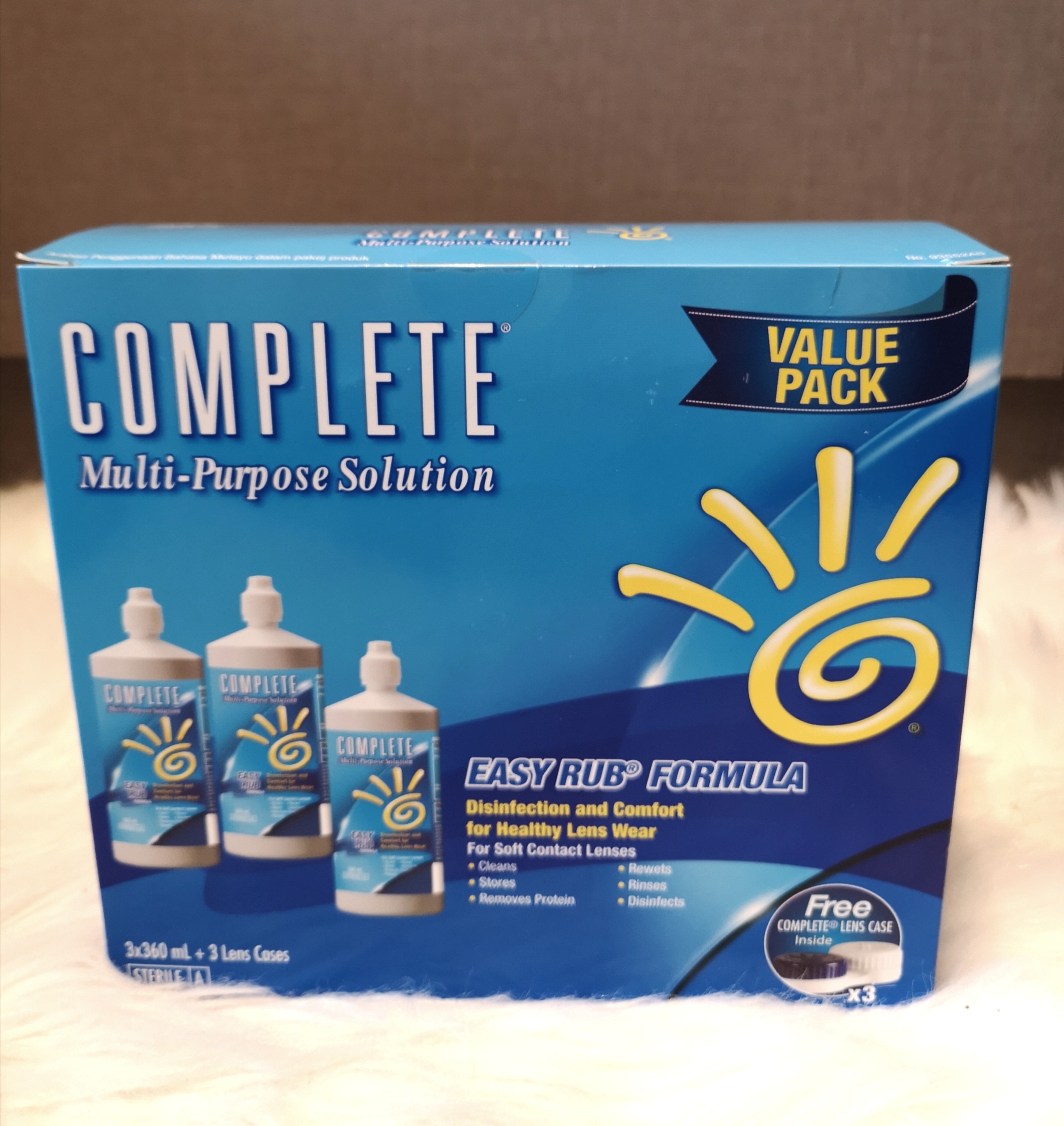 *New* Complete Multi-Purpose Solution 3 x 360 ml, Beauty & Personal ...