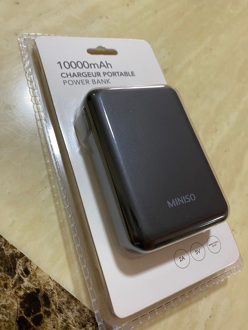(New) Miniso Power Bank 10000mAh, Mobile Phones & Gadgets, Mobile ...