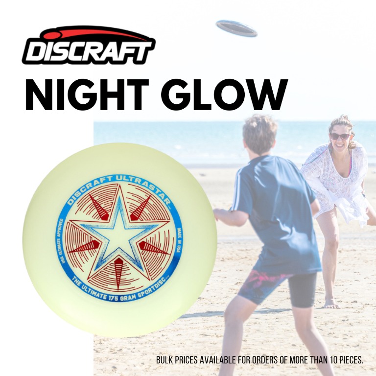 Night glow - Discraft Ultrastar Ultimate Frisbee Disc, Sports Equipment ...